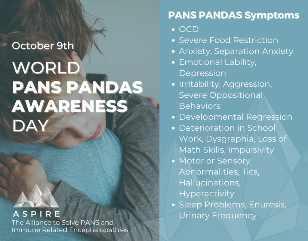 Flyer Poster PANS PANDAS Awareness Day Symptom List Aspire Flyer Poster PANS PANDAS Awareness Day Symptom List Aspire