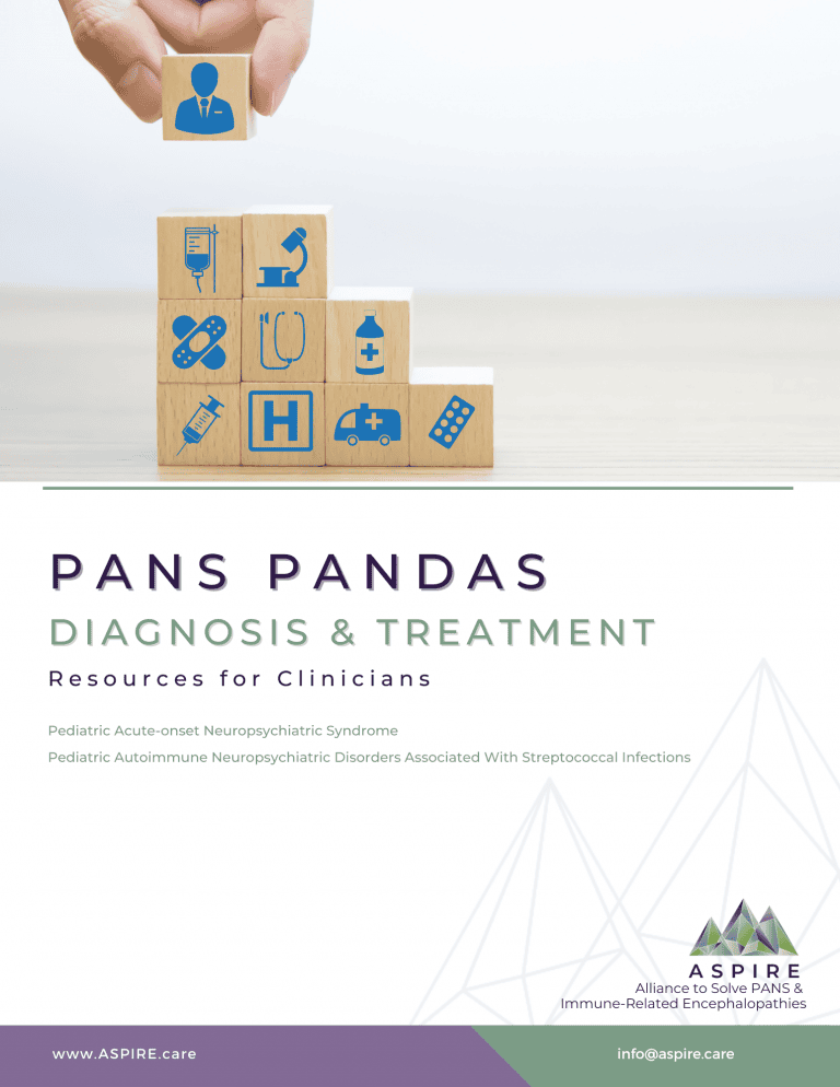 PANS PANDAS Information for Clinicians - Aspire