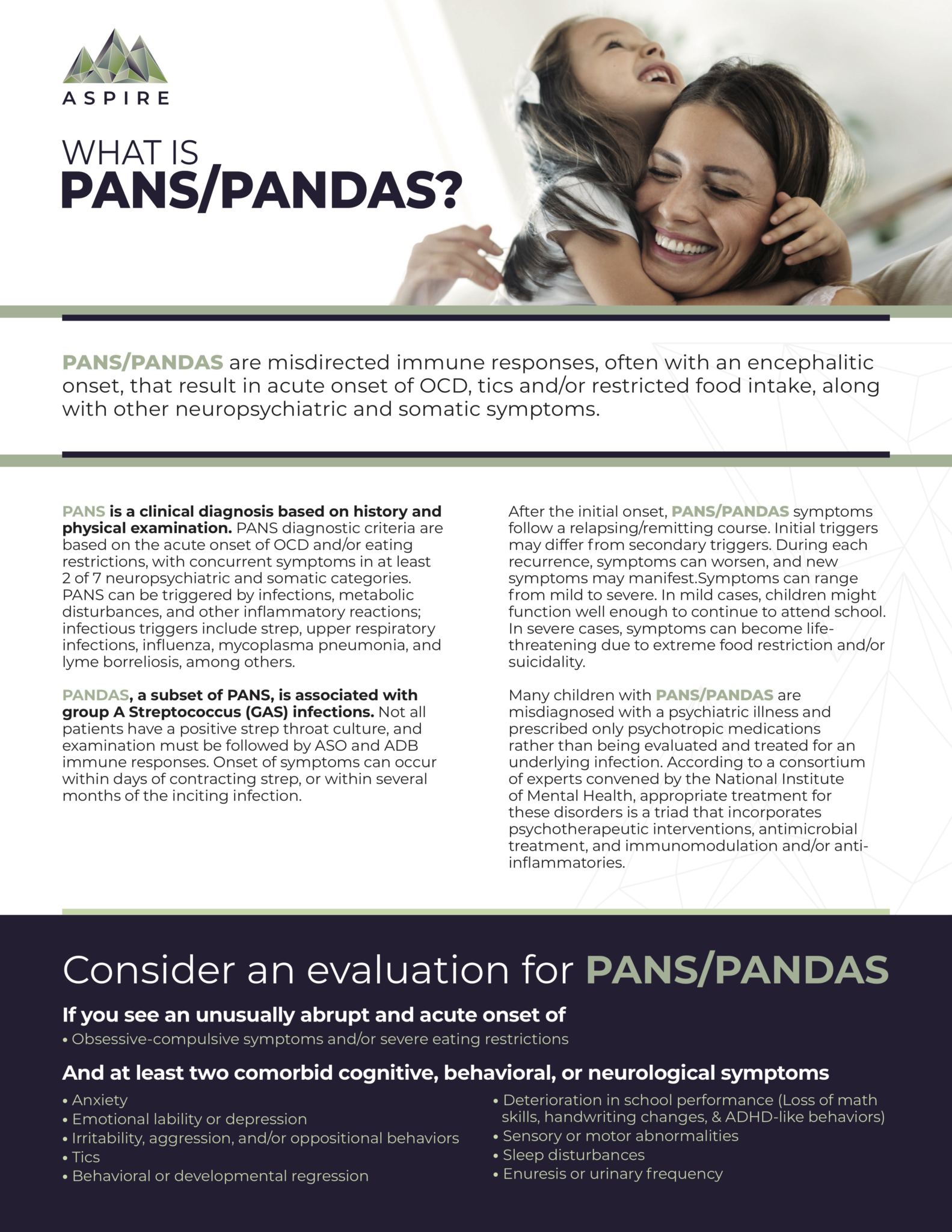 Handout - What is PANS PANDAS - (2pages) - Aspire