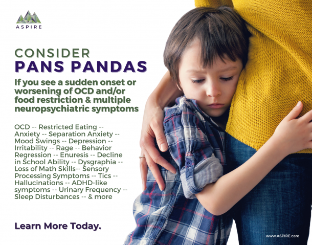 Flyer/Poster - PANS PANDAS symptoms (version #2) - Aspire