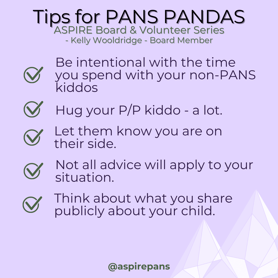 Kelly Wooldridge - 5 PANS PANDAS Tips/Advice - Aspire