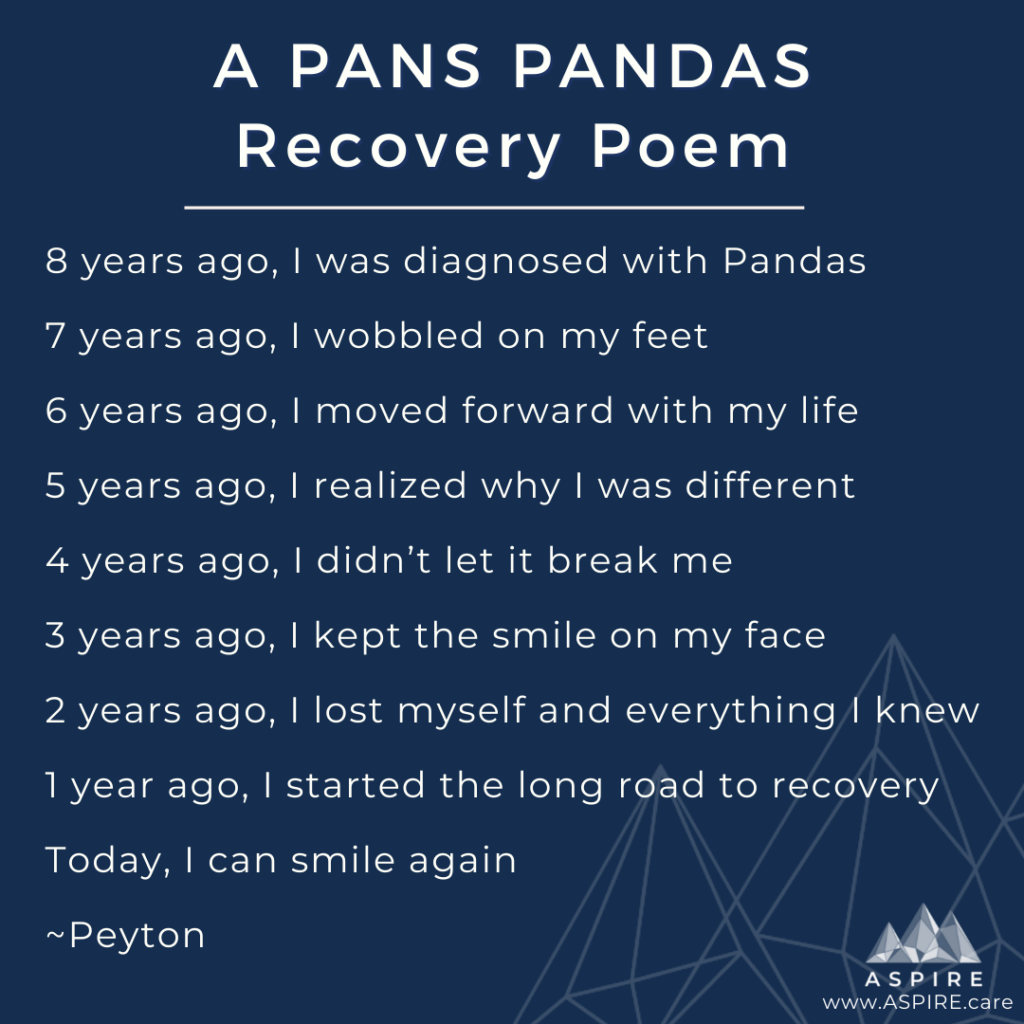 A PANS PANDAS Recovery Poem - Aspire