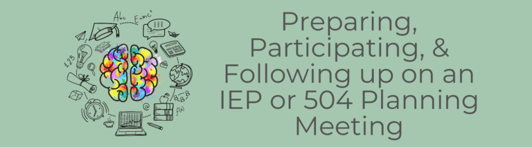 IEP or 504 Meeting - Preparation, Participation, & Follow Up - Aspire