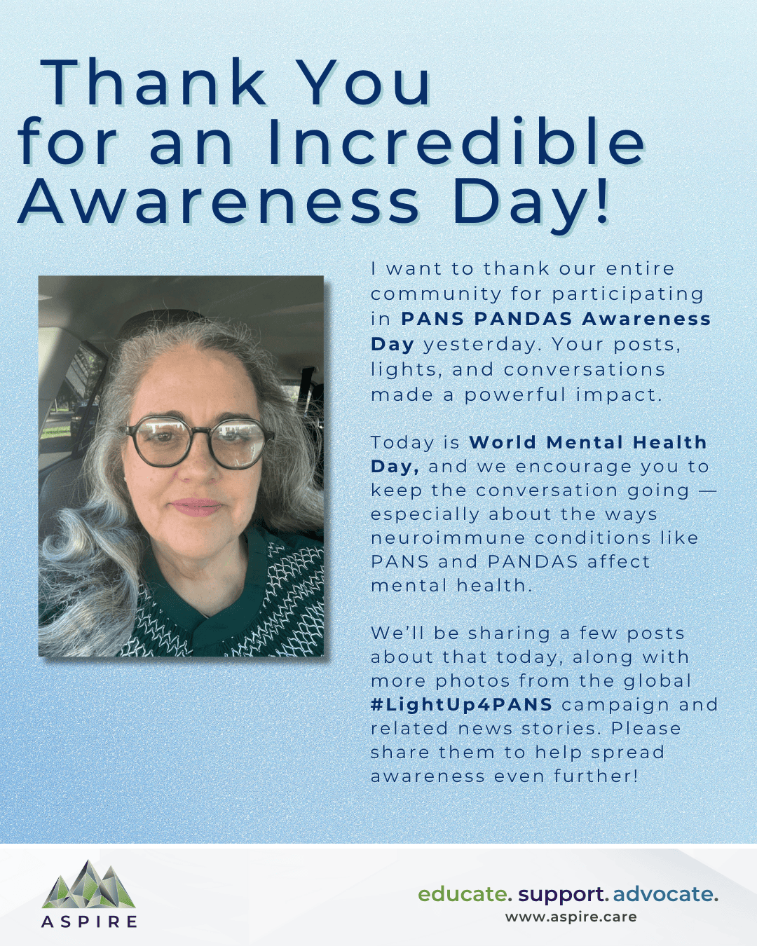 Thank You for an Incredible Awareness Day! - Aspire