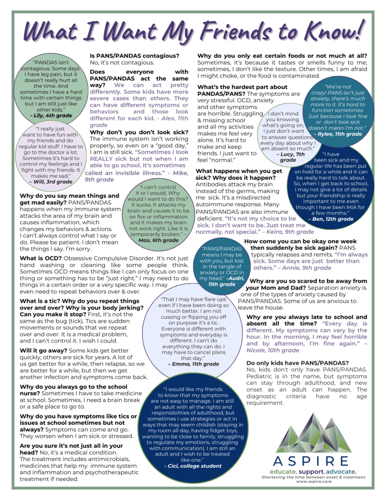 Understanding PANS PANDAS: Insights from Those Who Live It - Aspire